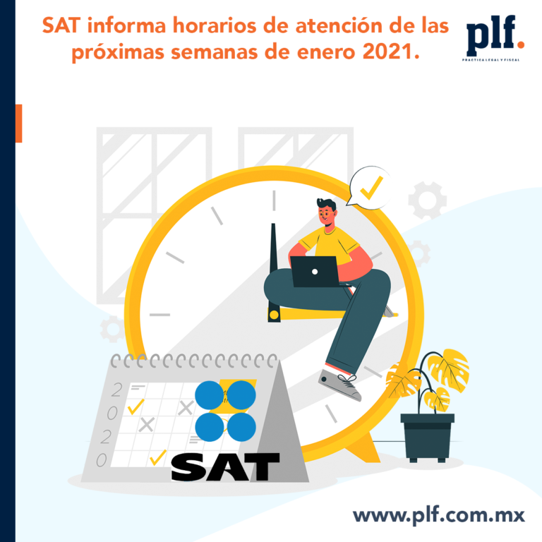SAT informa horarios de atención de las próximas semanas de enero 2021 ...